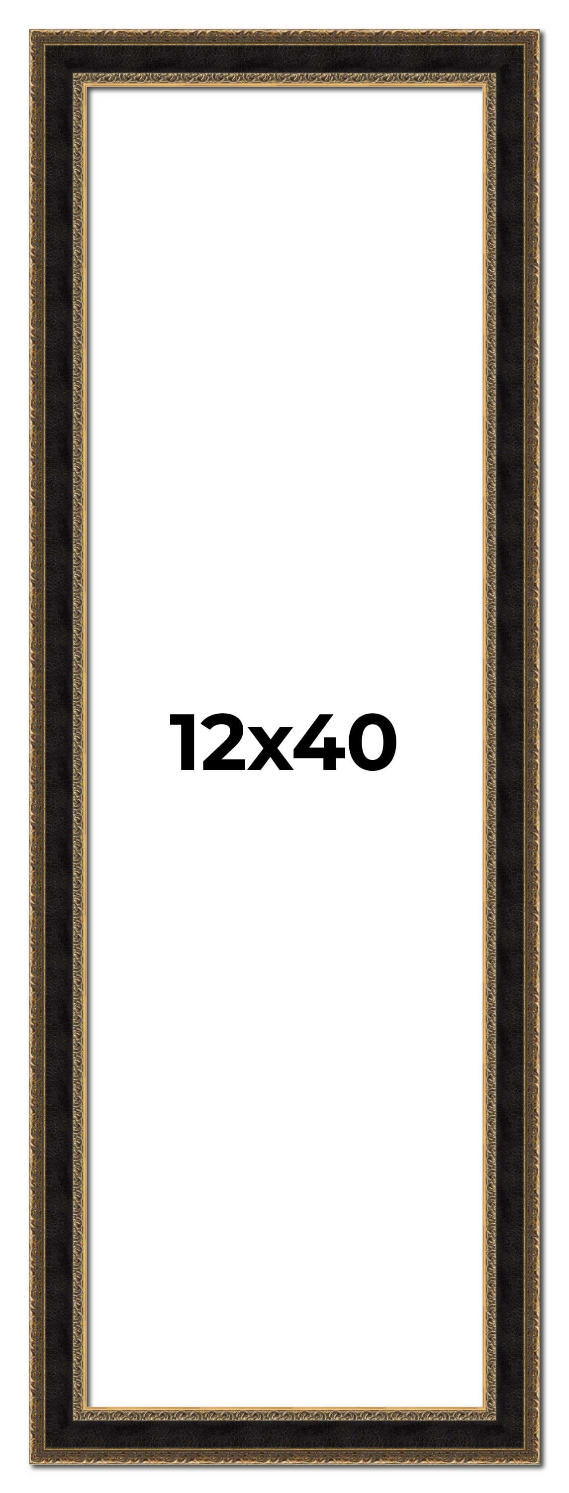 12x40 Frame Gold Antique Vintage Sold Wood Picture Frame | 1.75 Inch ...