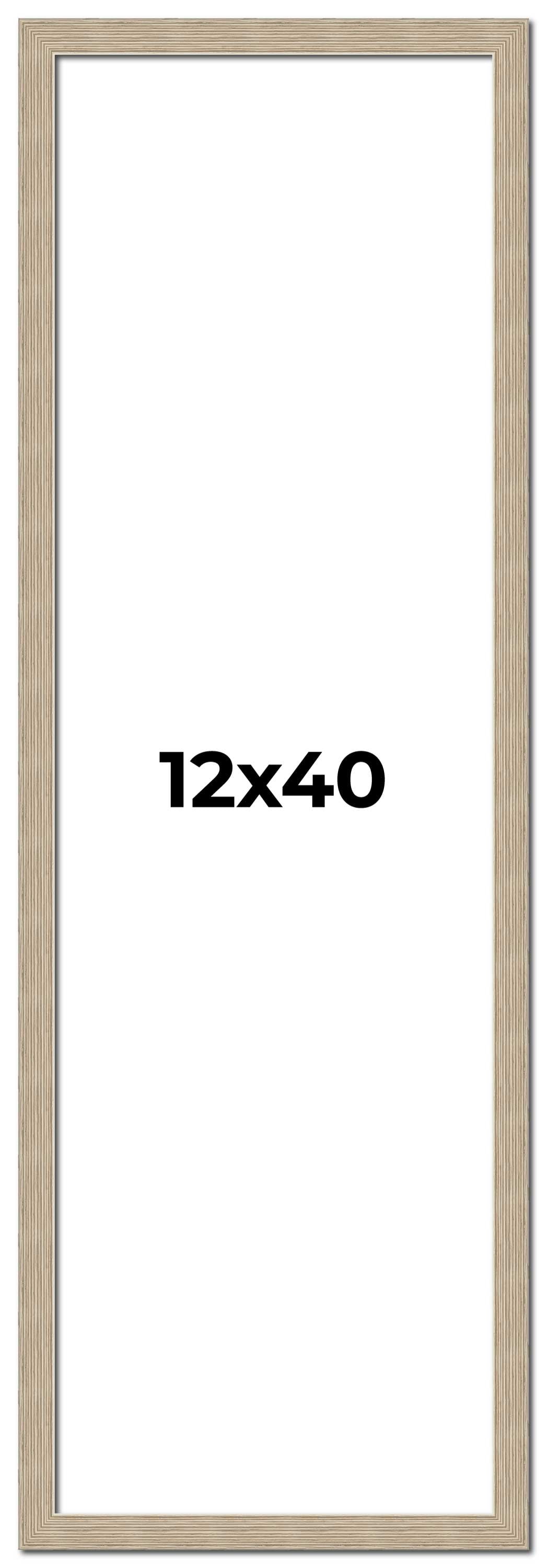 12x40 Frame Grey Solid Wood Picture Frame Width 1 Inches | Interior ...