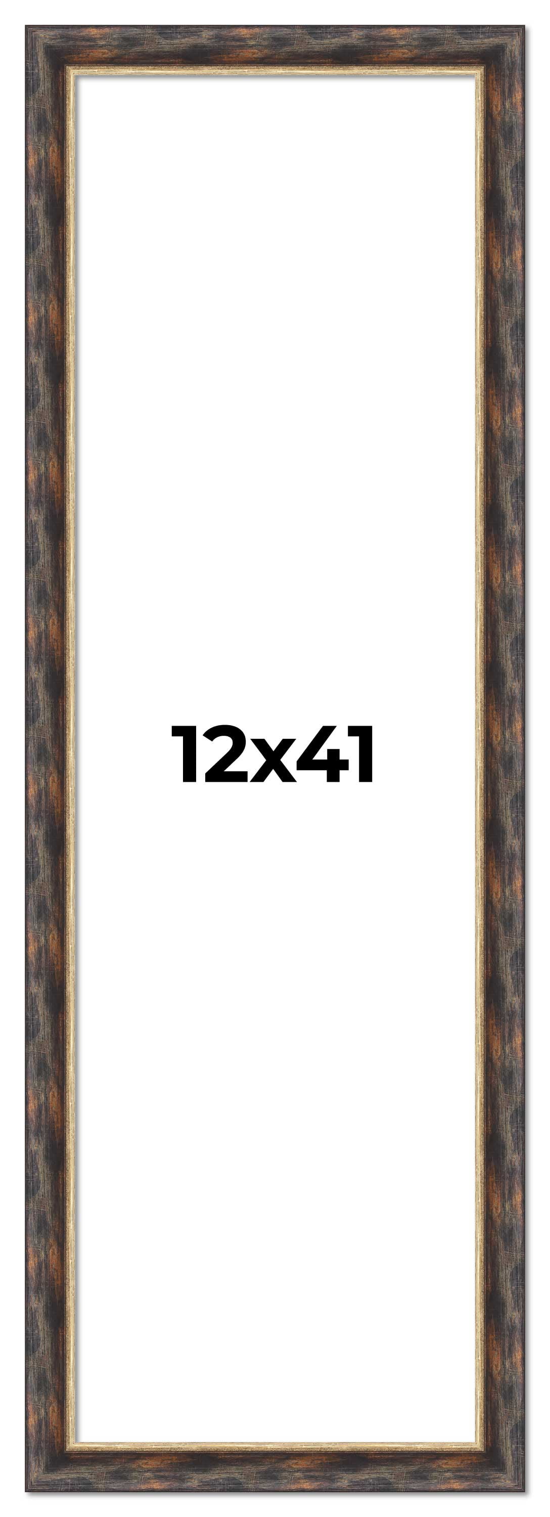 12x41 Frame Gold Real Wood Picture Frame Width 1.5 inches | Interior ...