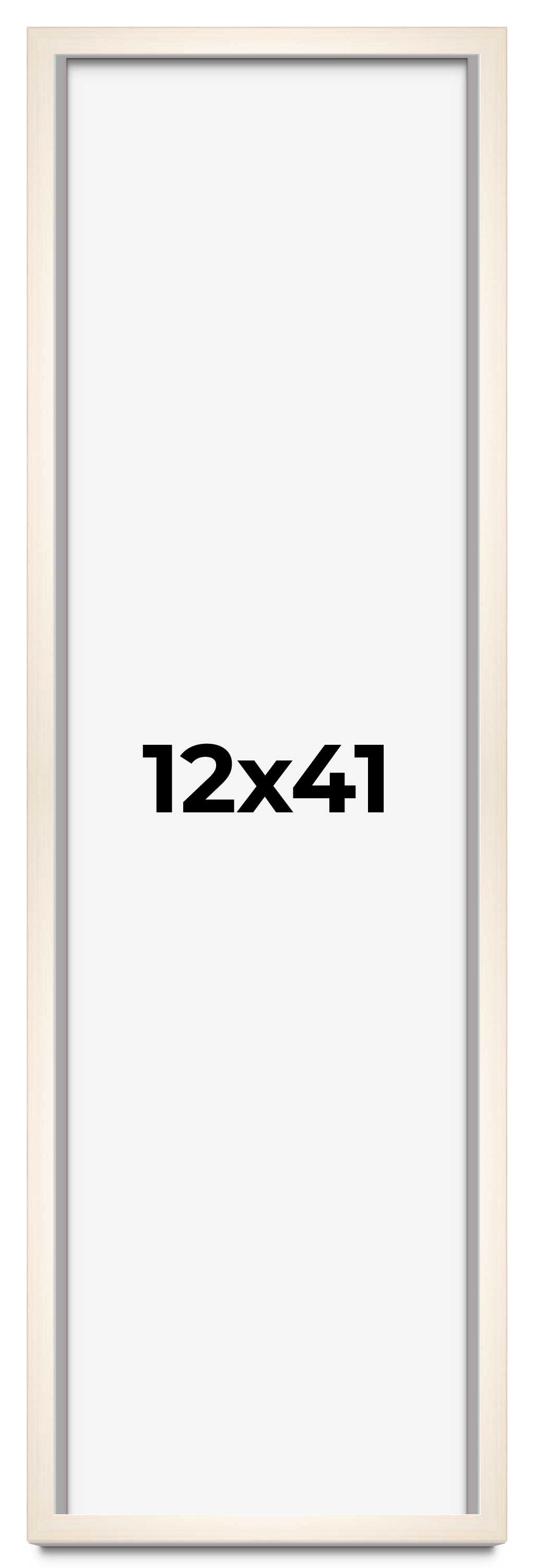 12x41 Shadow Box Cream of Wheat White Washed Display Frame | 0.875 ...