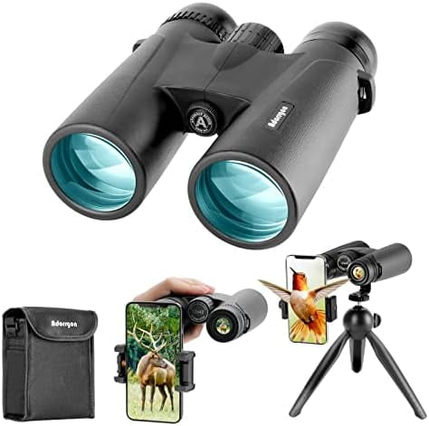 12x42 HD Binoculars for Adults High Powered with Phone Adapter, Tripod ...