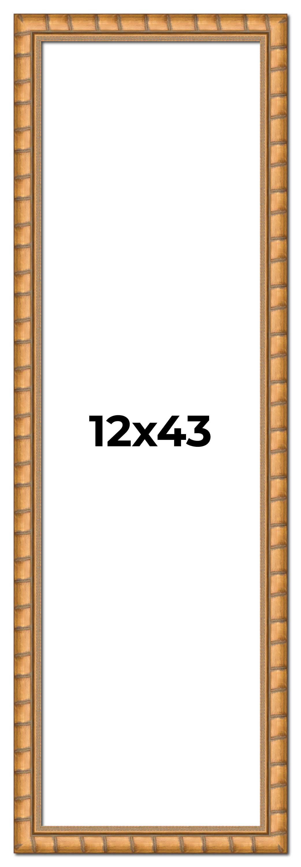 12x43 Frame Gold Real Wood Picture Frame Width 1.5 inches | Interior ...