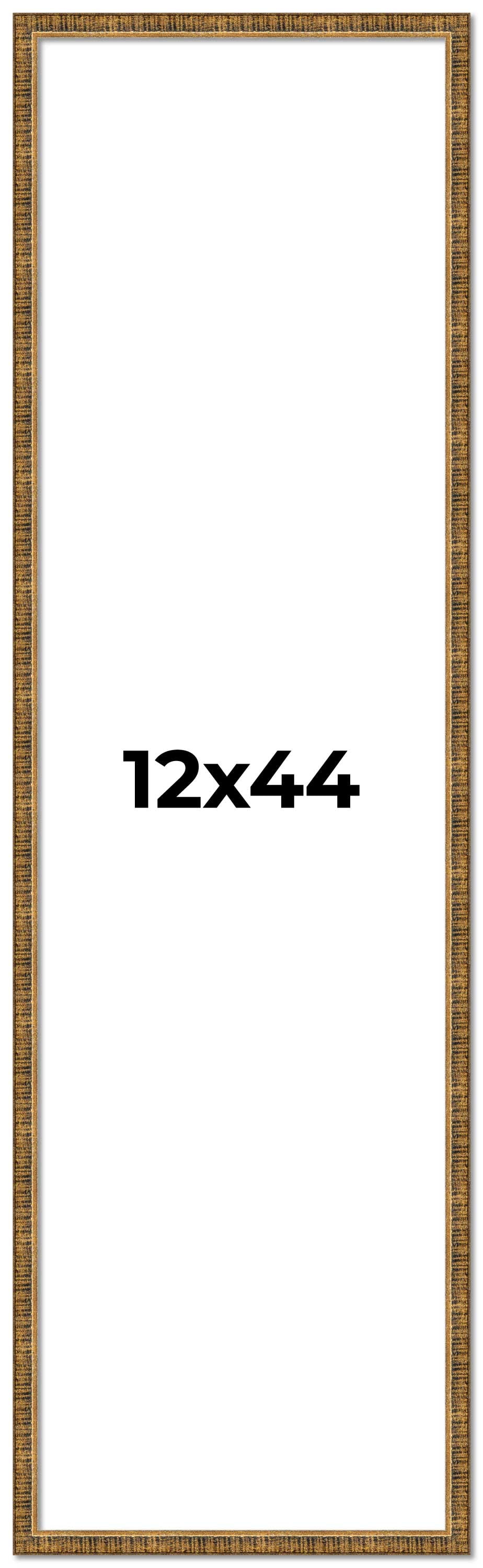 12x44 Frame Gold Solid Wood Picture Frame - Complete Modern Photo Frame ...