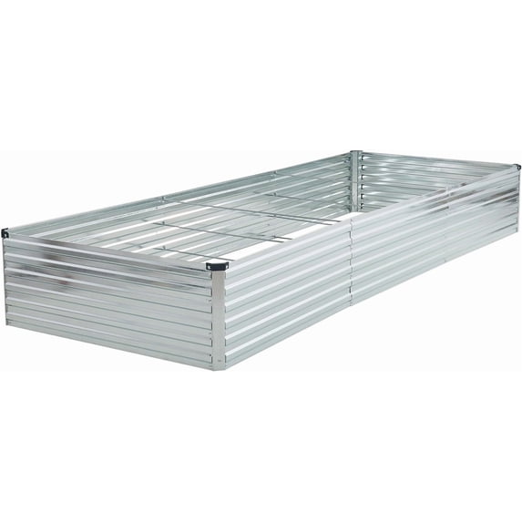 12x4x1.5ft Galvanized Raised Garden Bed,Outdoor Planter Box Metal Patio ...