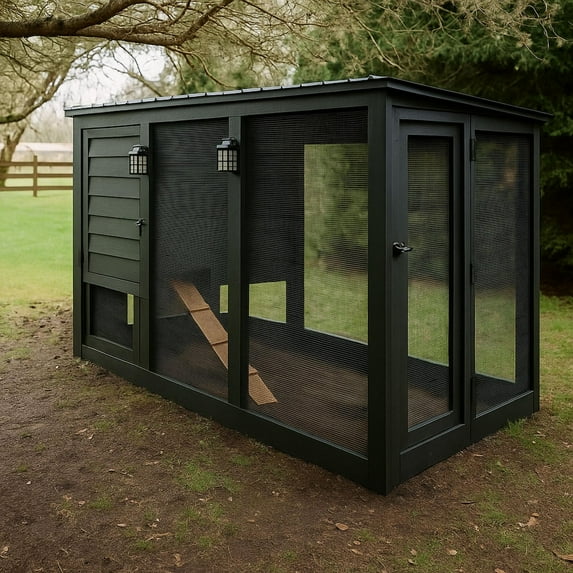 12x5 Chicken Coop Plans Large Walk In Hen House Design for Backyard ...