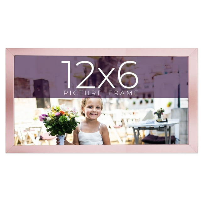 12x6 Frame Pink Real Wood Picture Frame Width 0.75 inches | Interior ...