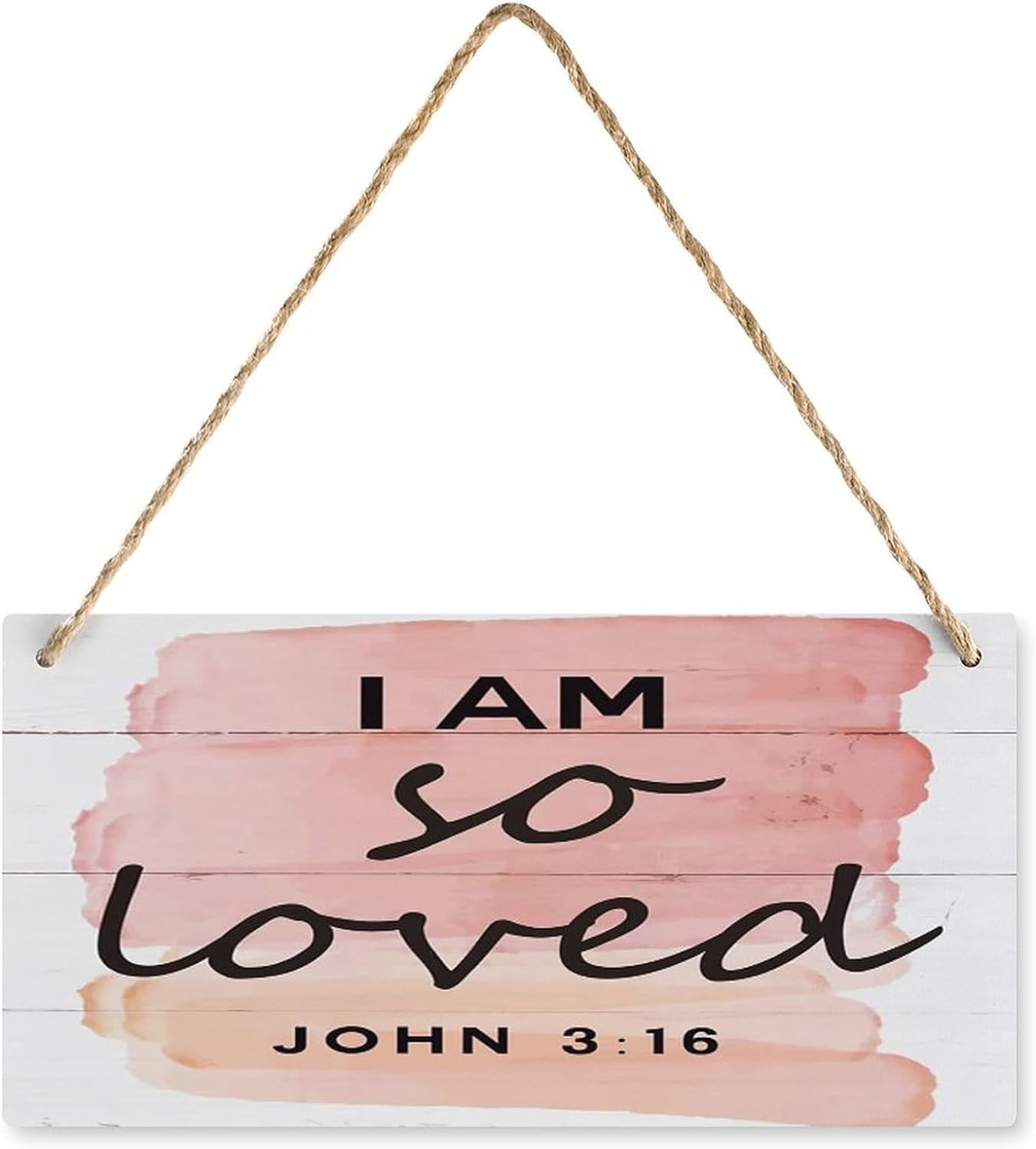 12x6 Inch Christian Wooden Hanging Rustic Family Signs Sign Decor ...