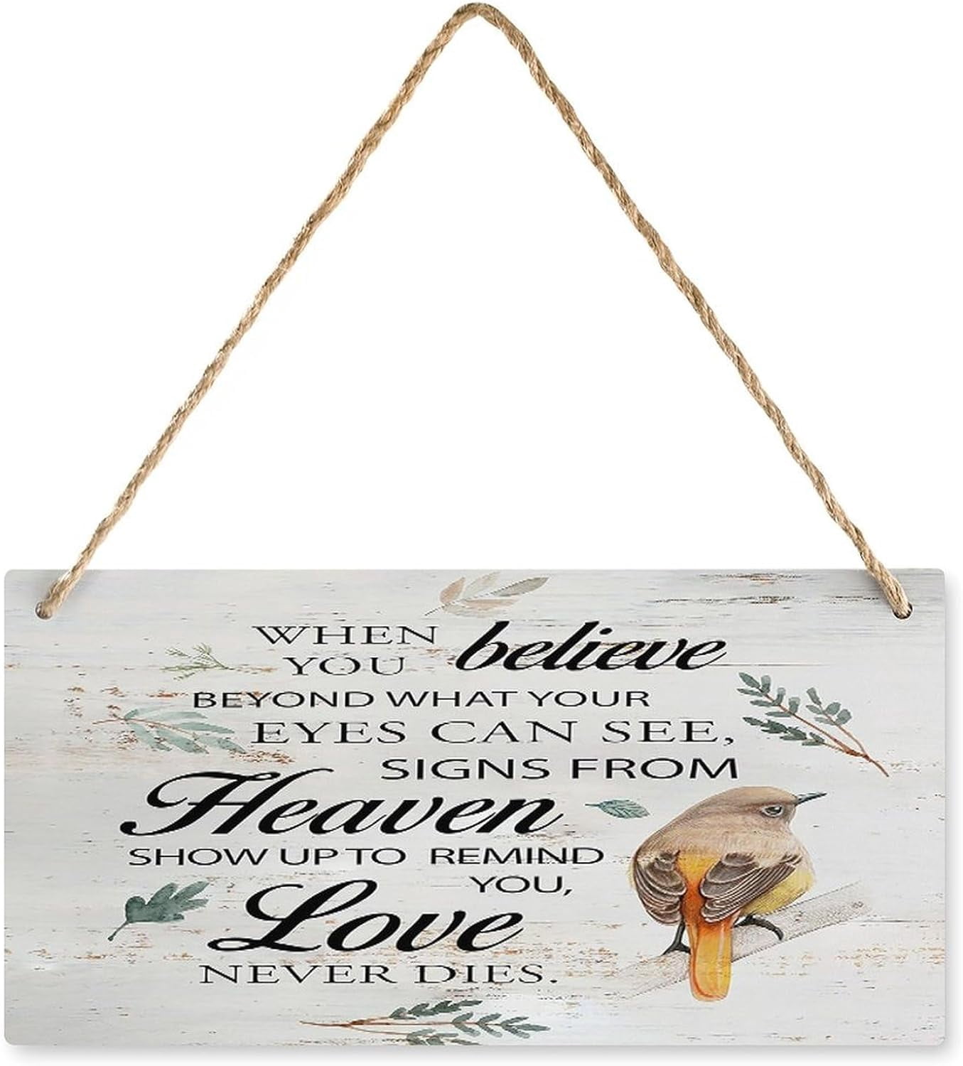 12x6 Inch When You Believe Beyond What Your Eyes Can See Wood Hanging ...