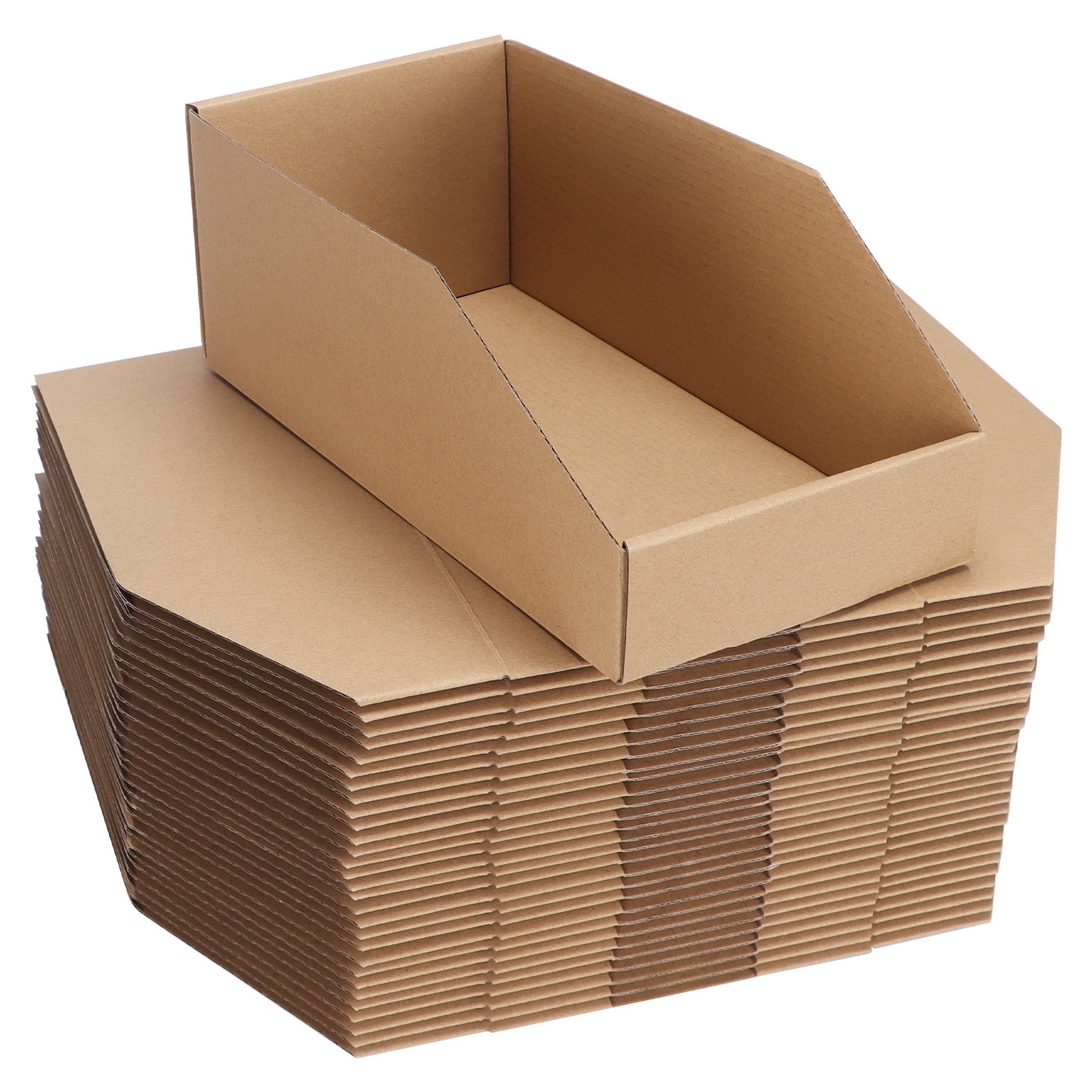 12x6x4.5 Inch Cardboard Box Storage Boxes 35 Pack, Corrugated Cardboard ...