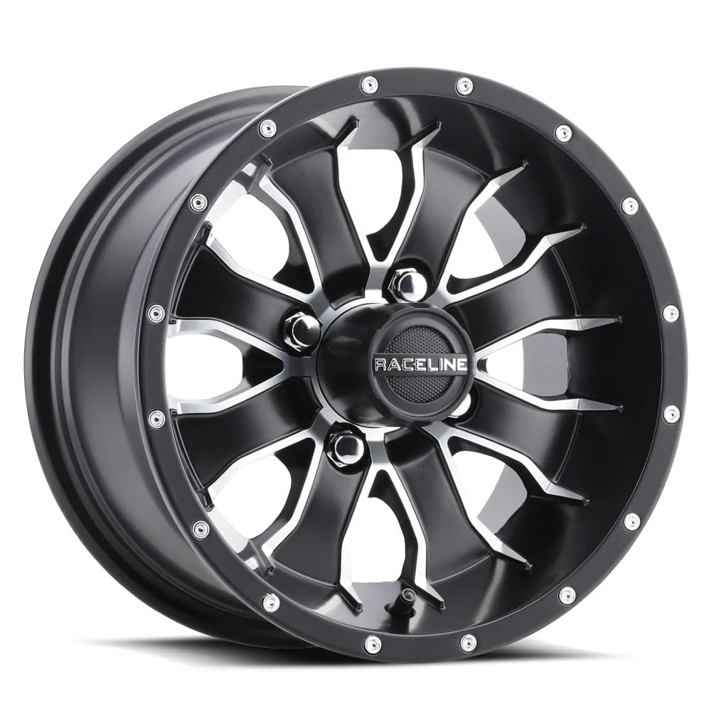 UTVR-WHL-G 12x7 Raceline G77 Mamba UTV Wheel, Black/Machined, 4x4 Bolt ...