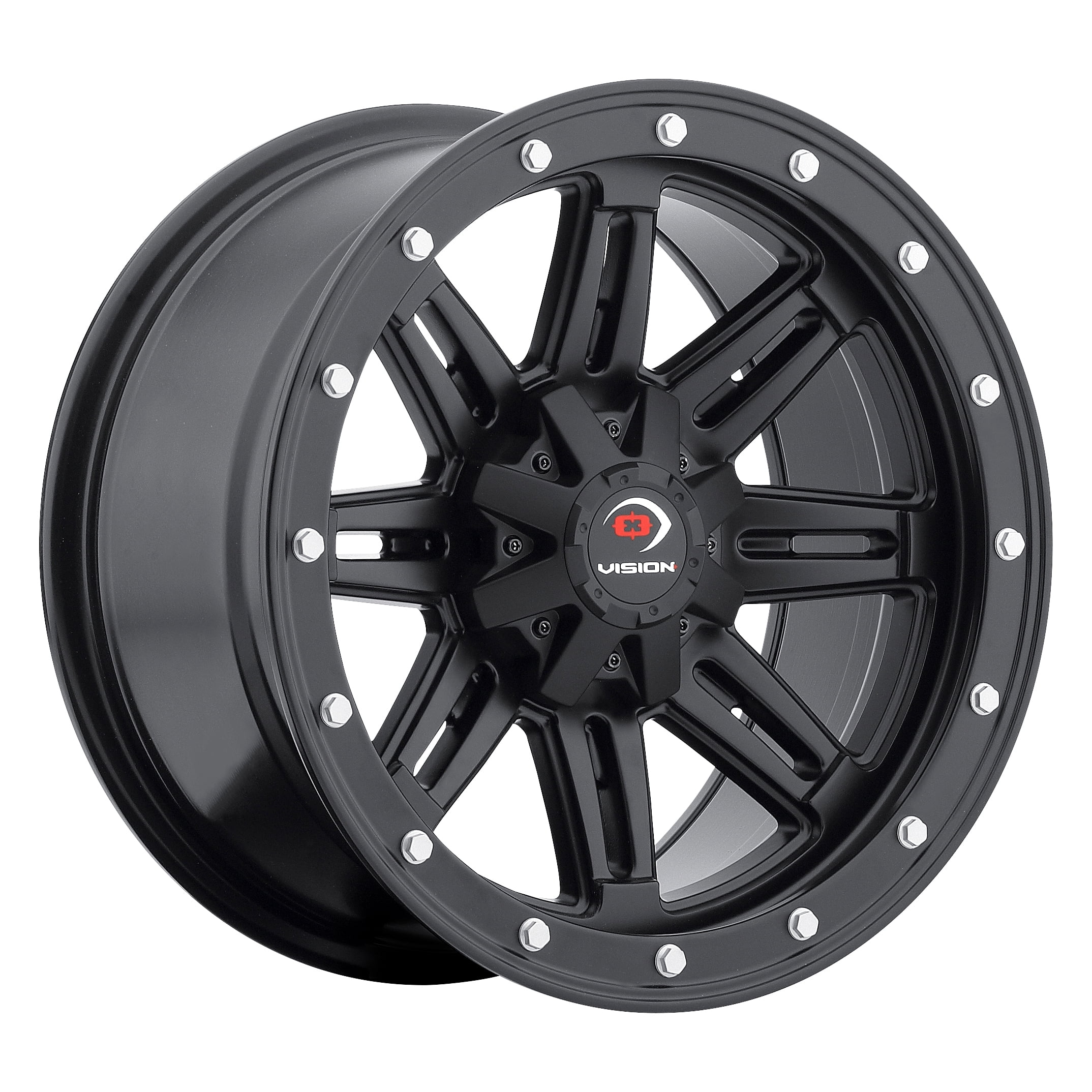 12x7 Vision 550 Five-Fifty Matte Black UTV Wheel 4x137 (2.5mm ...