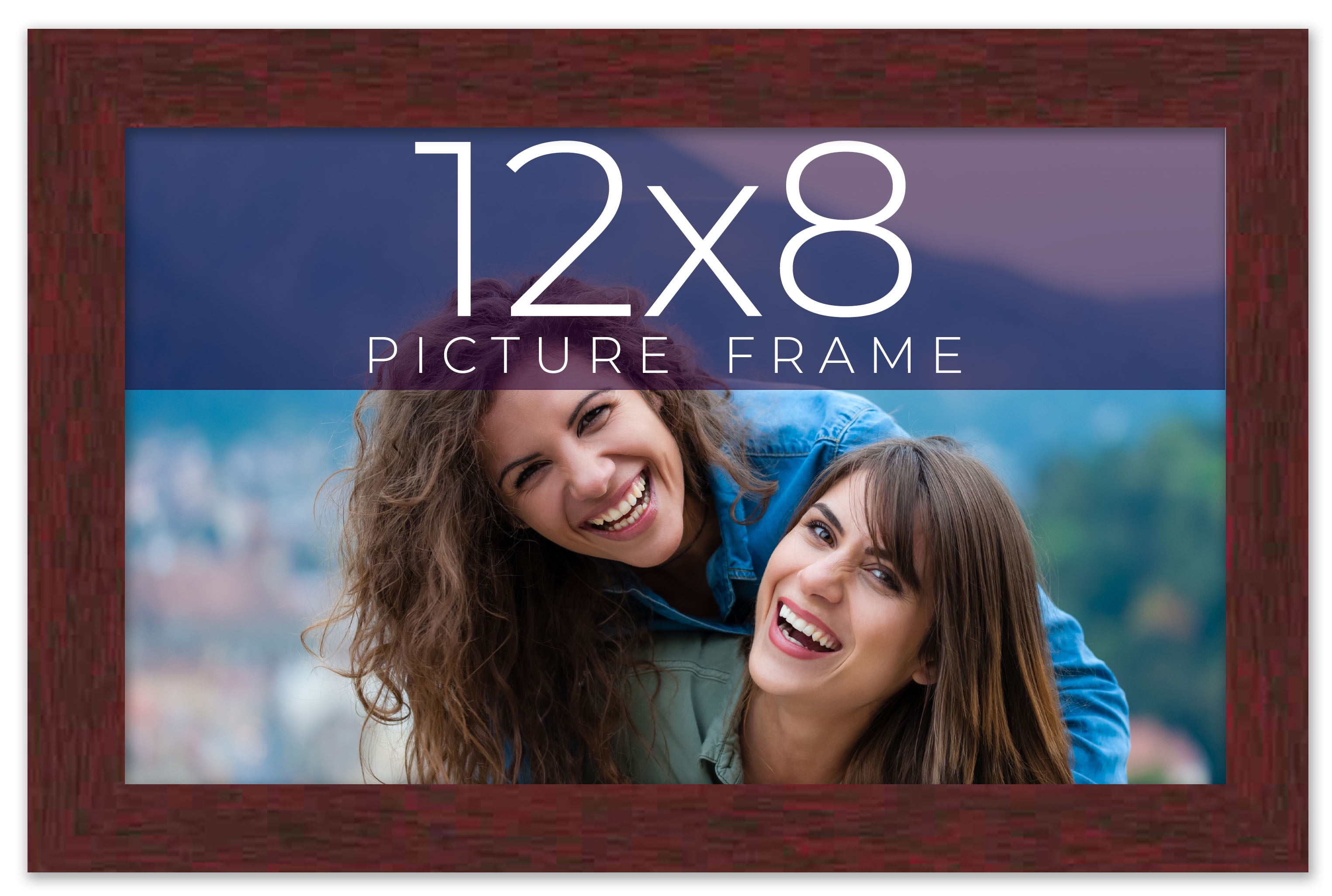 12x8 Frame Brown Solid Wood Picture Frame Width 0.75 Inches | Interior ...