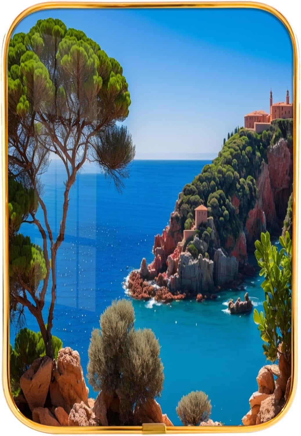 12x8 In Framed Lake Mountains Hill Environment Nature Wilderness Prints ...