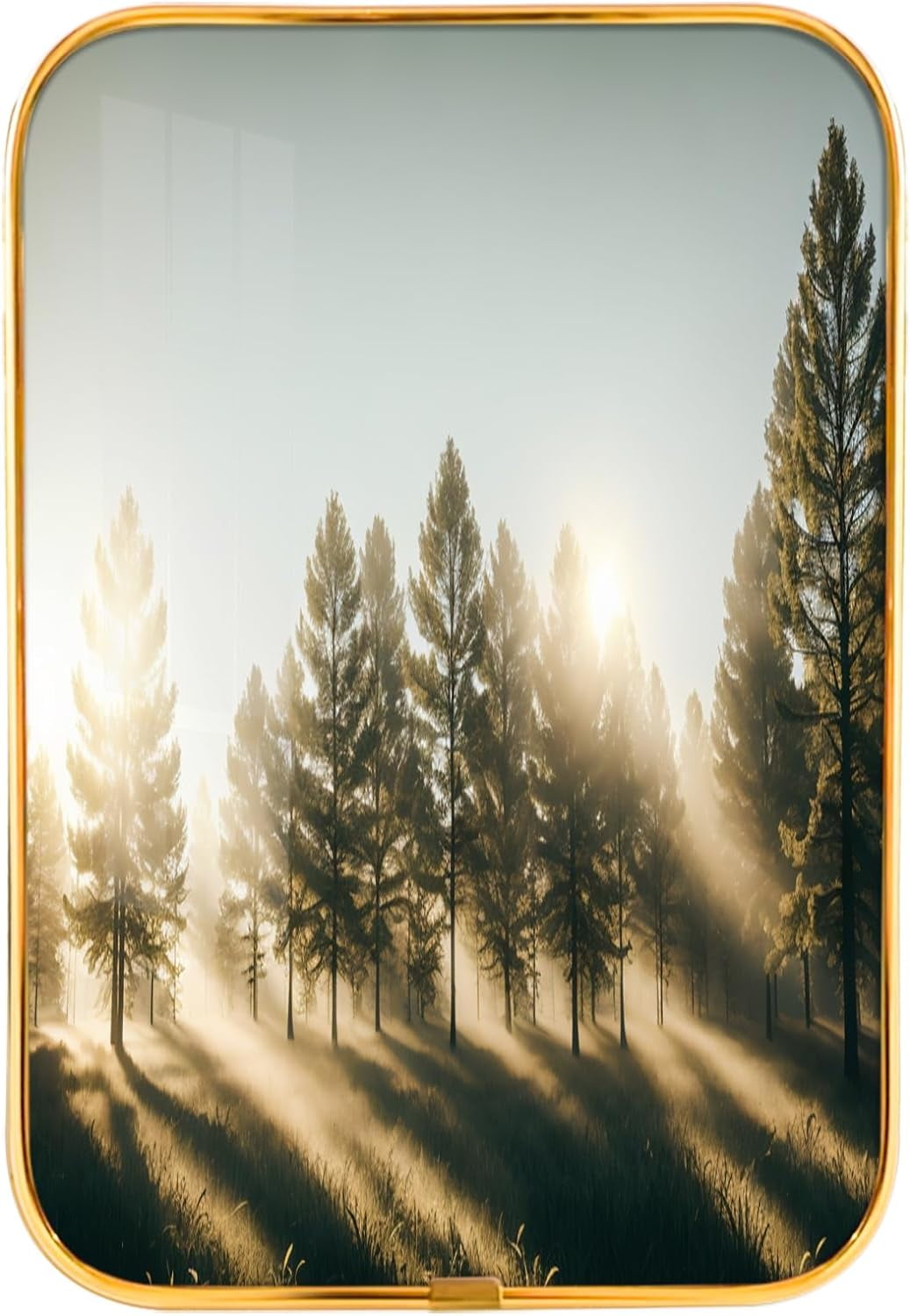 12x8 In Framed Morning Sunrise Picture Prints of Nice Sunshine Peeking ...