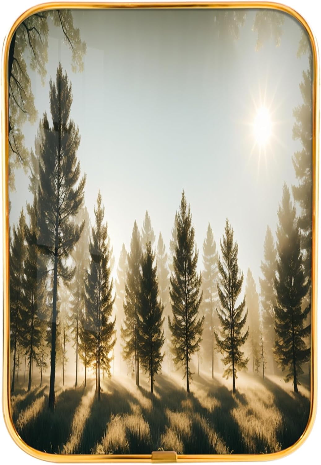 12x8 Inches Framed Forest Sunrise Wall Art Decor Great Smoky Mountains ...