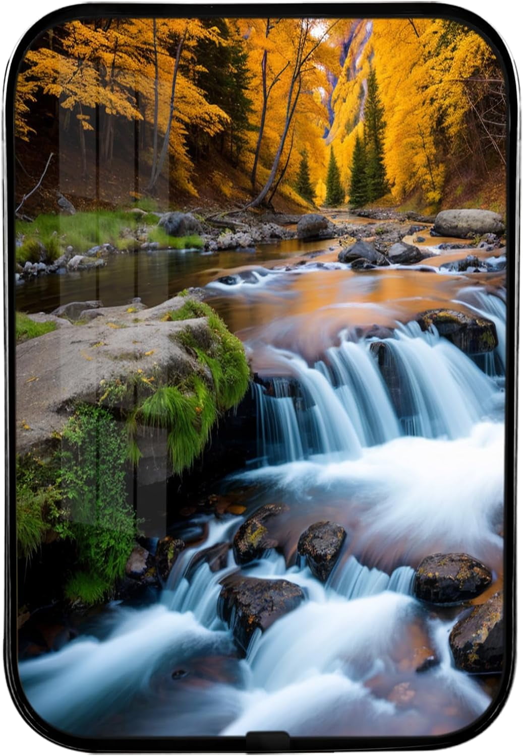 12x8 Inches Framed Waterfall and Stream Nature Pictures Artwork Fall ...
