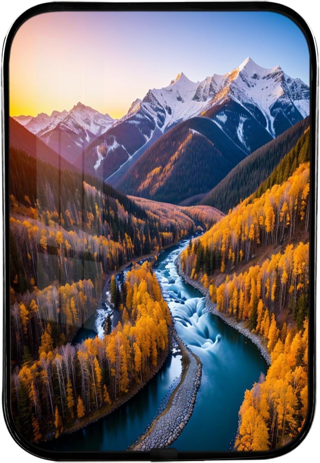 12x8 Inches Framed Waterfall and Stream Nature Pictures Artwork Fall ...