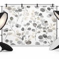 12x8ft Photo Backdrop, Grey Spring Botanical Soft Polyester Backdrop ...