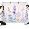 12x8ft Photo Backdrop, Lavender Spring Soft Polyester Backdrop Curtains ...