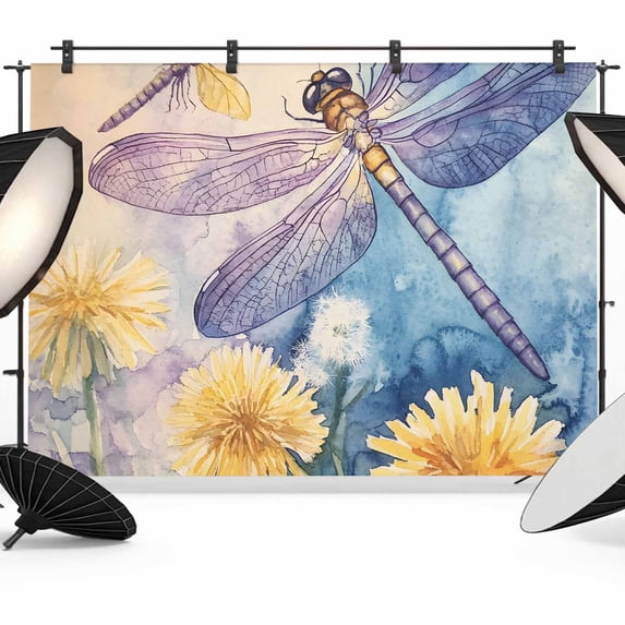 12x8ft Photo Backdrop, Yellow Spring Floral Soft Polyester Backdrop ...