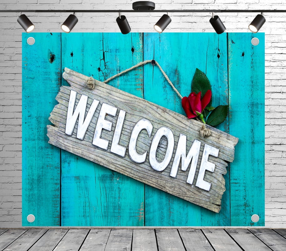 12x8ft Rustic Backdrop Turquoise Color Photo Backdrop Wood Panel ...