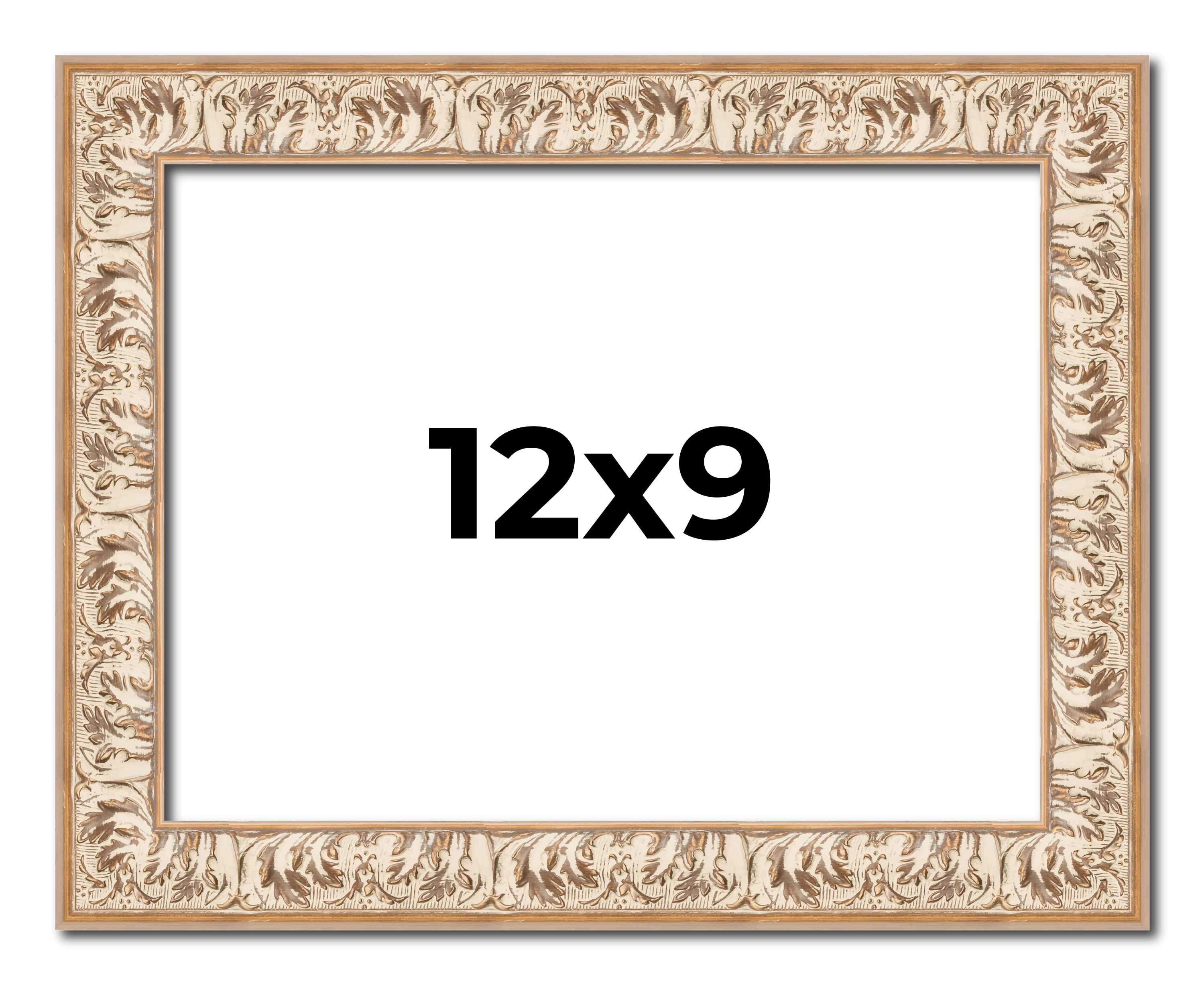 12x9 Frame White Real Wood Picture Frame Width 1.5 inches | Interior ...