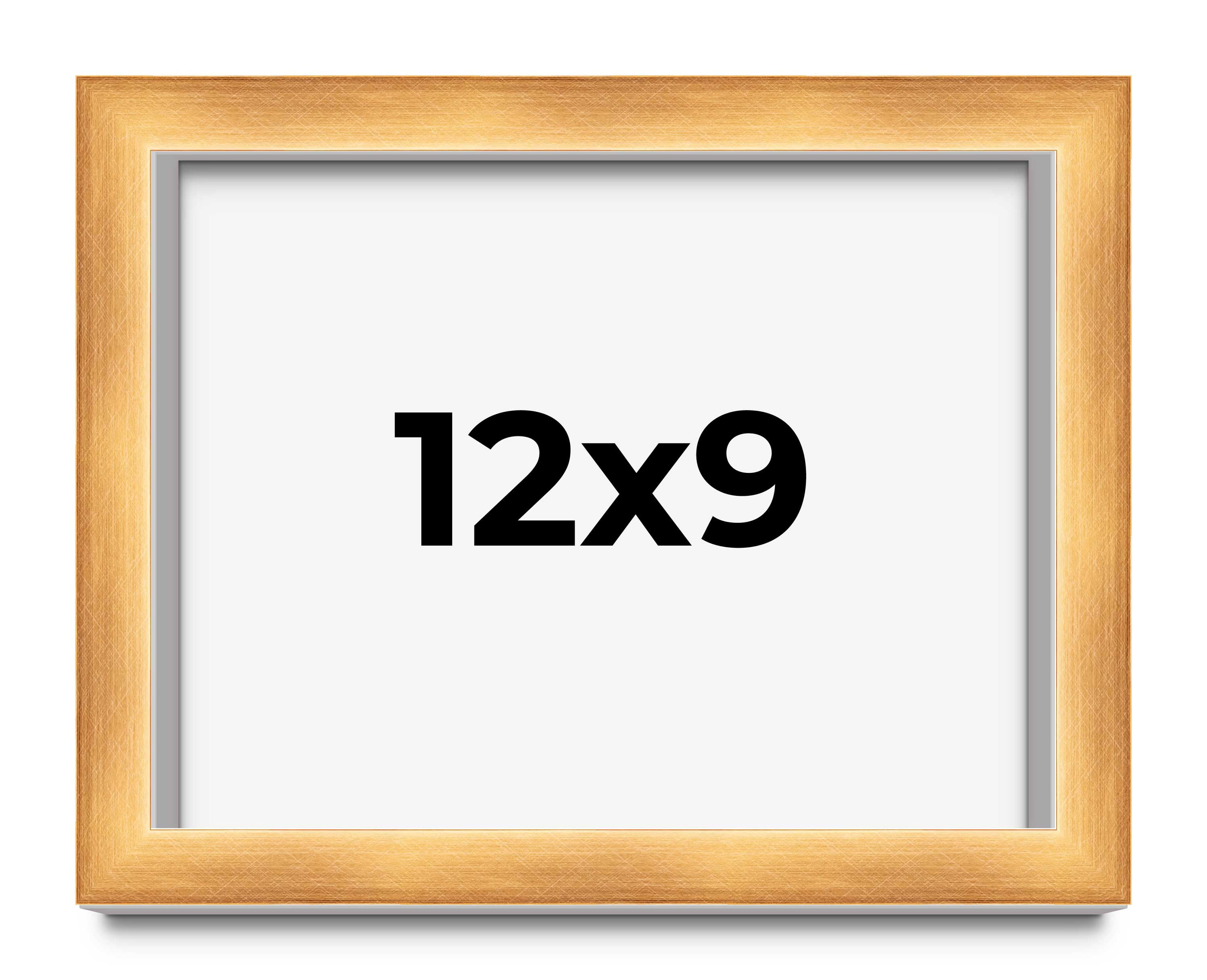 12x9 Shadow Box Bronze Cross-Brushed Display Frame | 1.625 Inches Deep ...