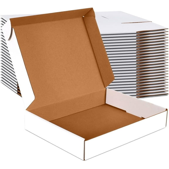 6x4x2 Inches Shipping Boxes Pack of 25, White Small Corrugated ...