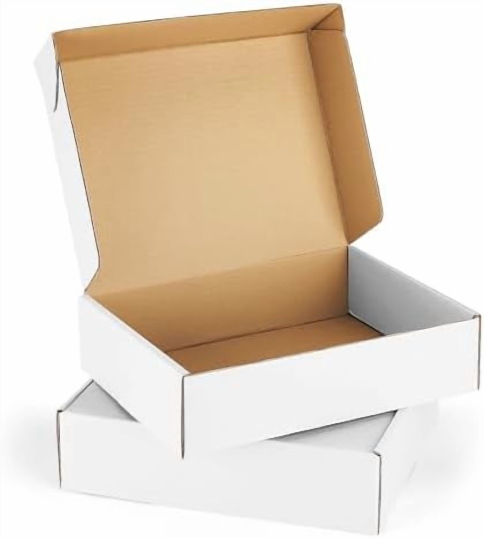12x9x3" White Shipping Boxes Corrugated Box Mailers 20 Pack Cardboard ...