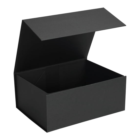 12x9x4 Inches Gift Box Withic Closure Lid Black For Wedding Groomsmen ...