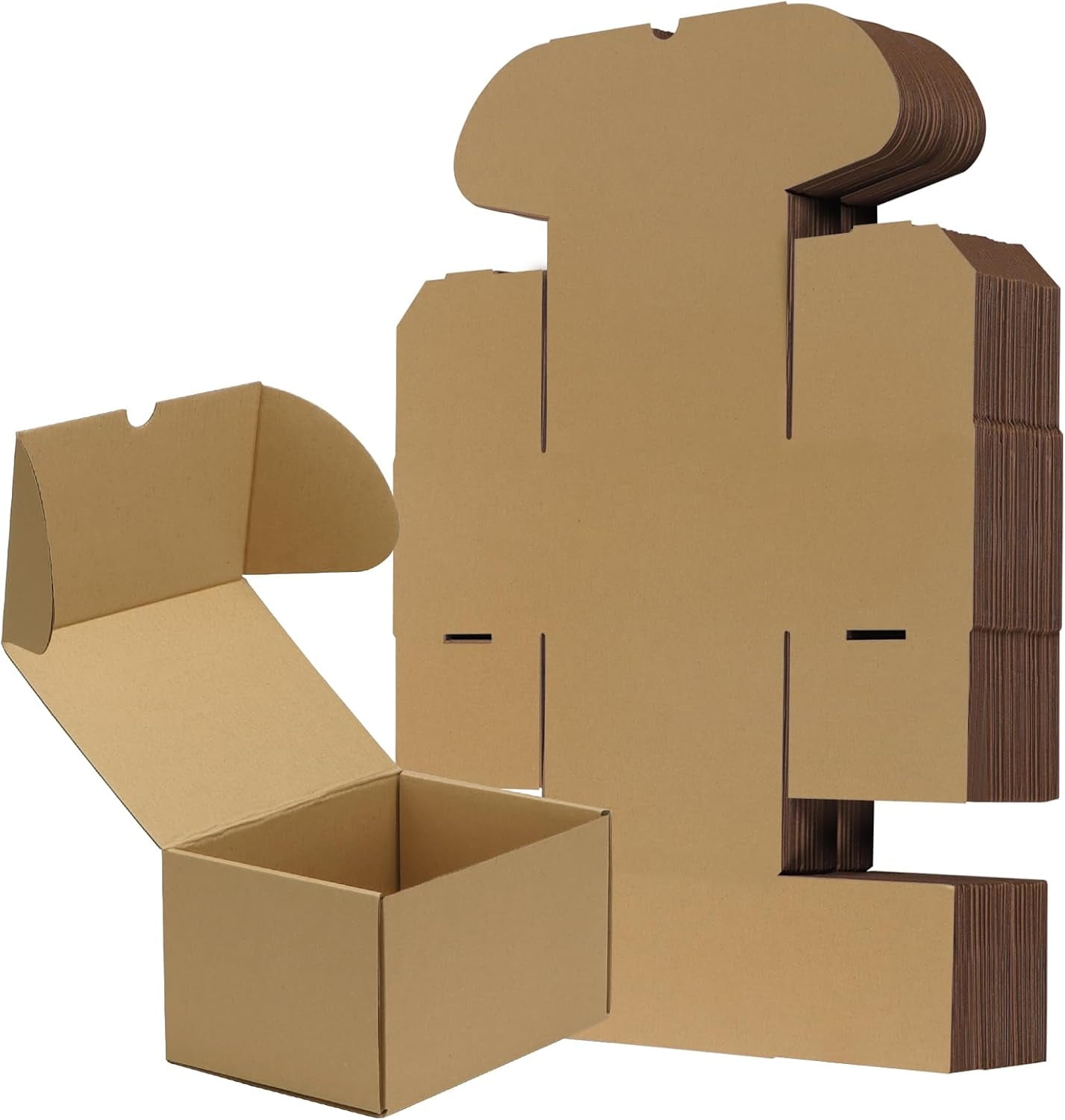 12x9x4 Inches Shipping Boxes Set of 20, White Corrugated Cardboard Box ...