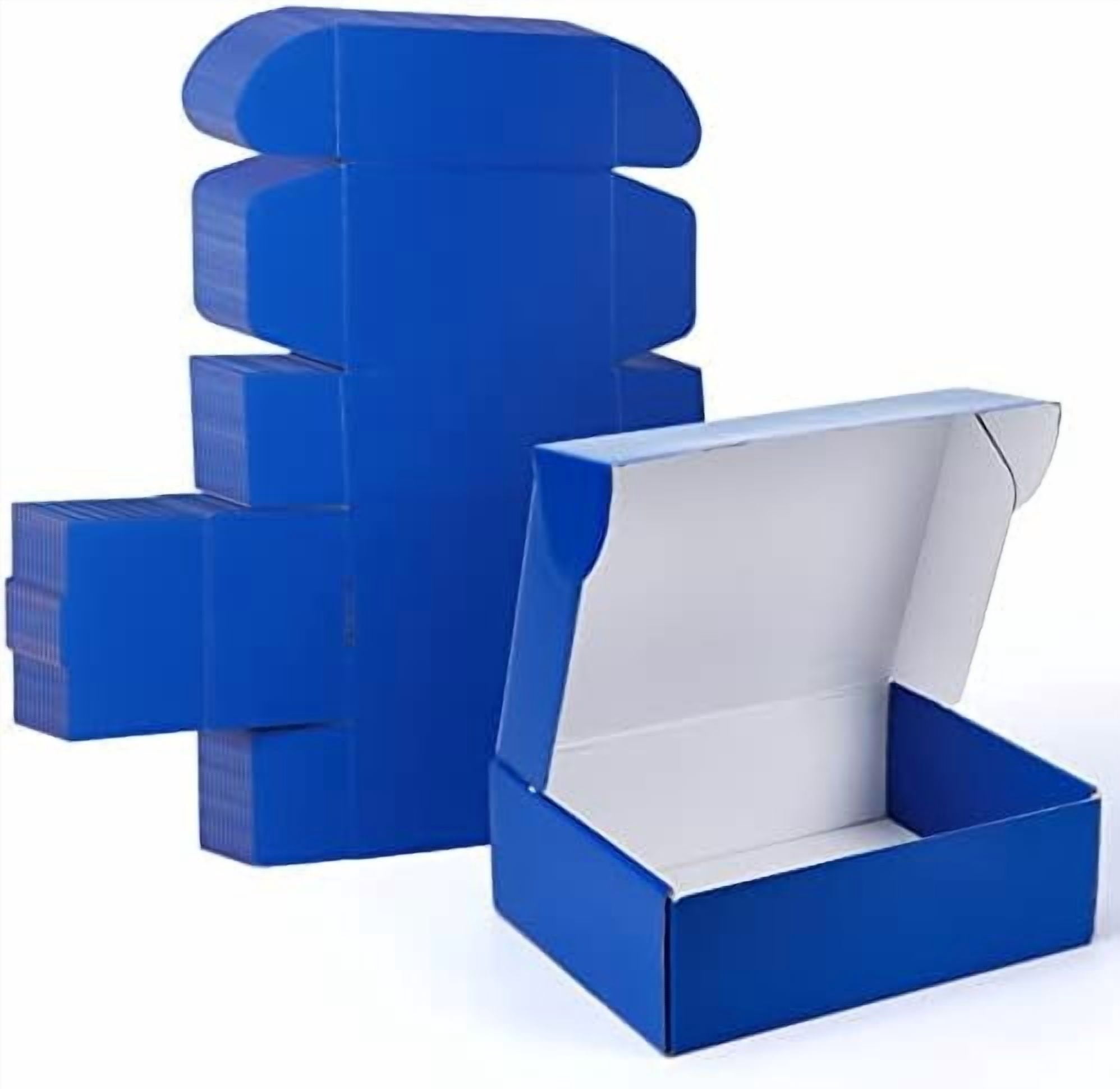 12x9x4 inch Gift Shipping Boxes Bulk 20 Pack Blue, Tab Lock Tuck Top ...