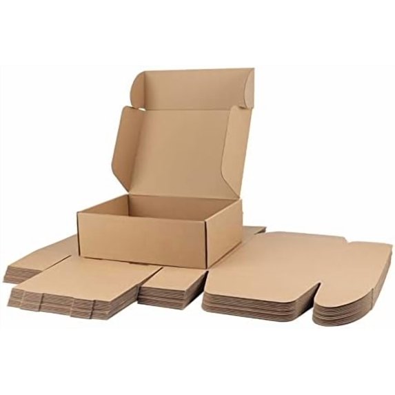 12x9x4 inch Shipping Boxes Bulk 20 Pack Brown, Tab Lock Tuck Top Mailer ...