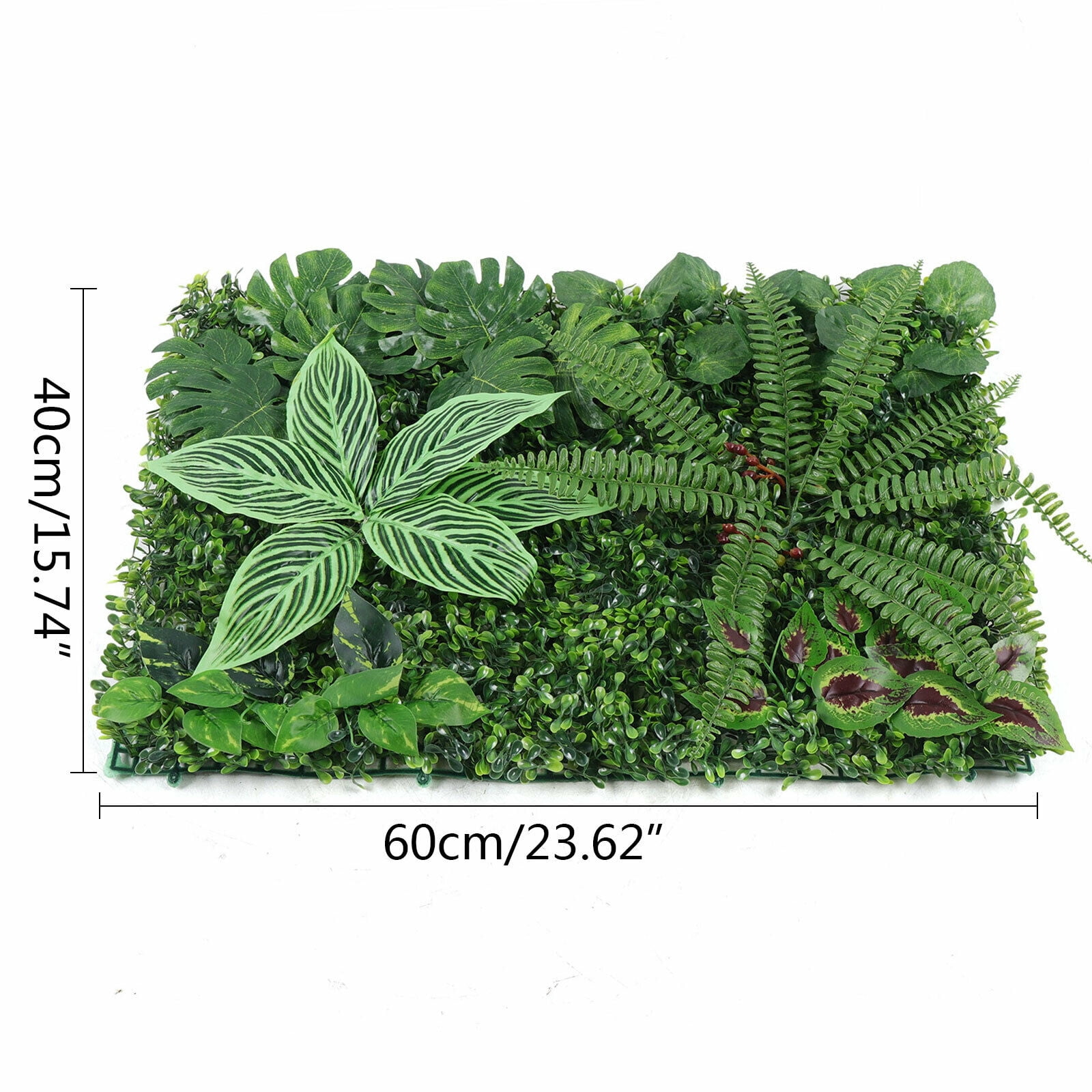 12xPlant Artificial Mat Greenery Wall Hedge Grass Fence Foliage Panel ...