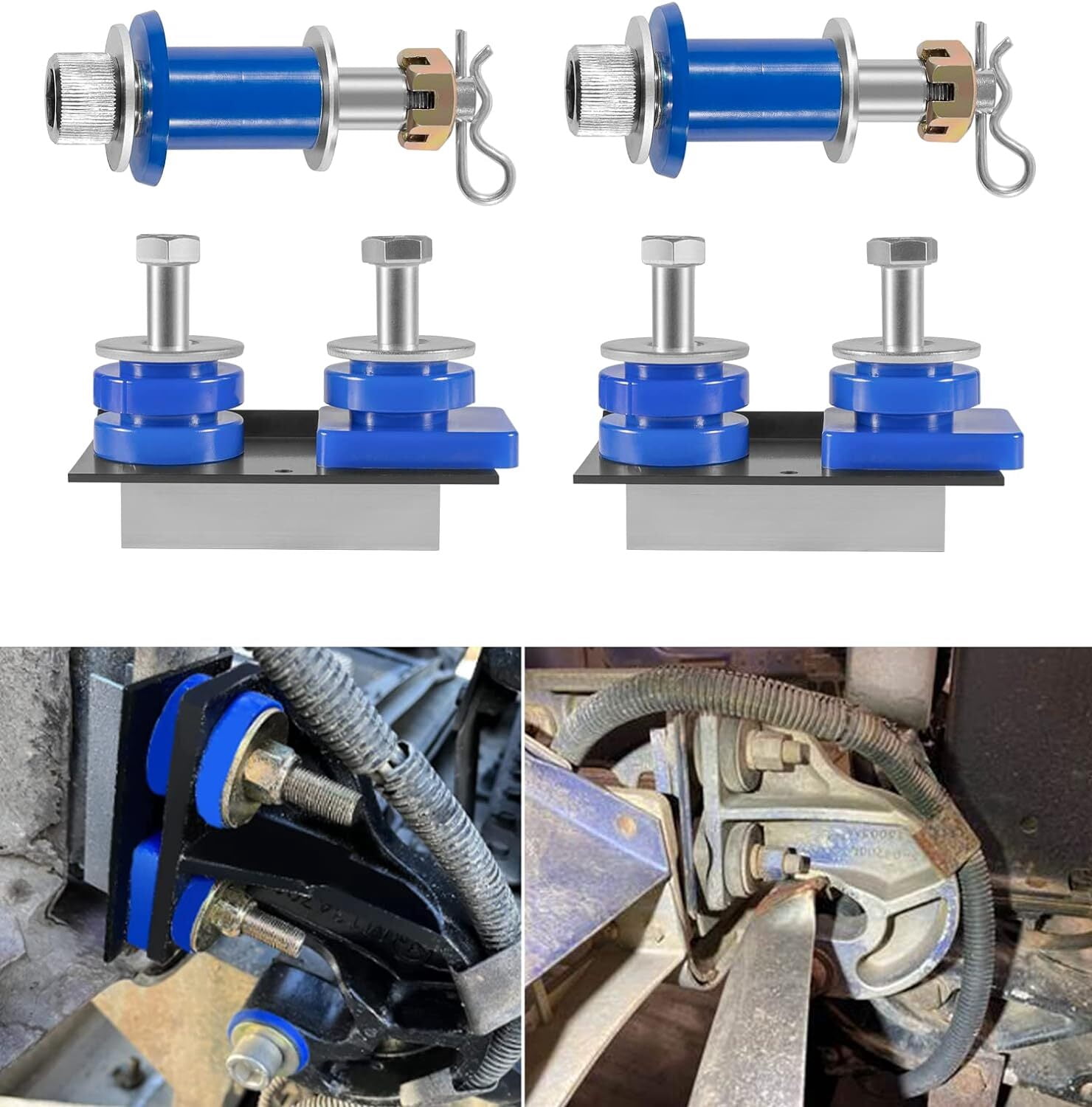 13-04154 Hood Hinge Pivot Bushing Kits Mounting Bolt Set for Peterbilt ...