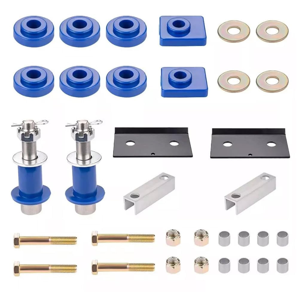 13-04164 Engine Hood Hinge Pivot Bolt Kit & Truck Hood Bumper & Hood ...
