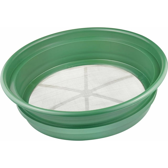 13 1/4 Inch Stackable Classifier Prospecting Pan - 1/30 Inch Stainless ...