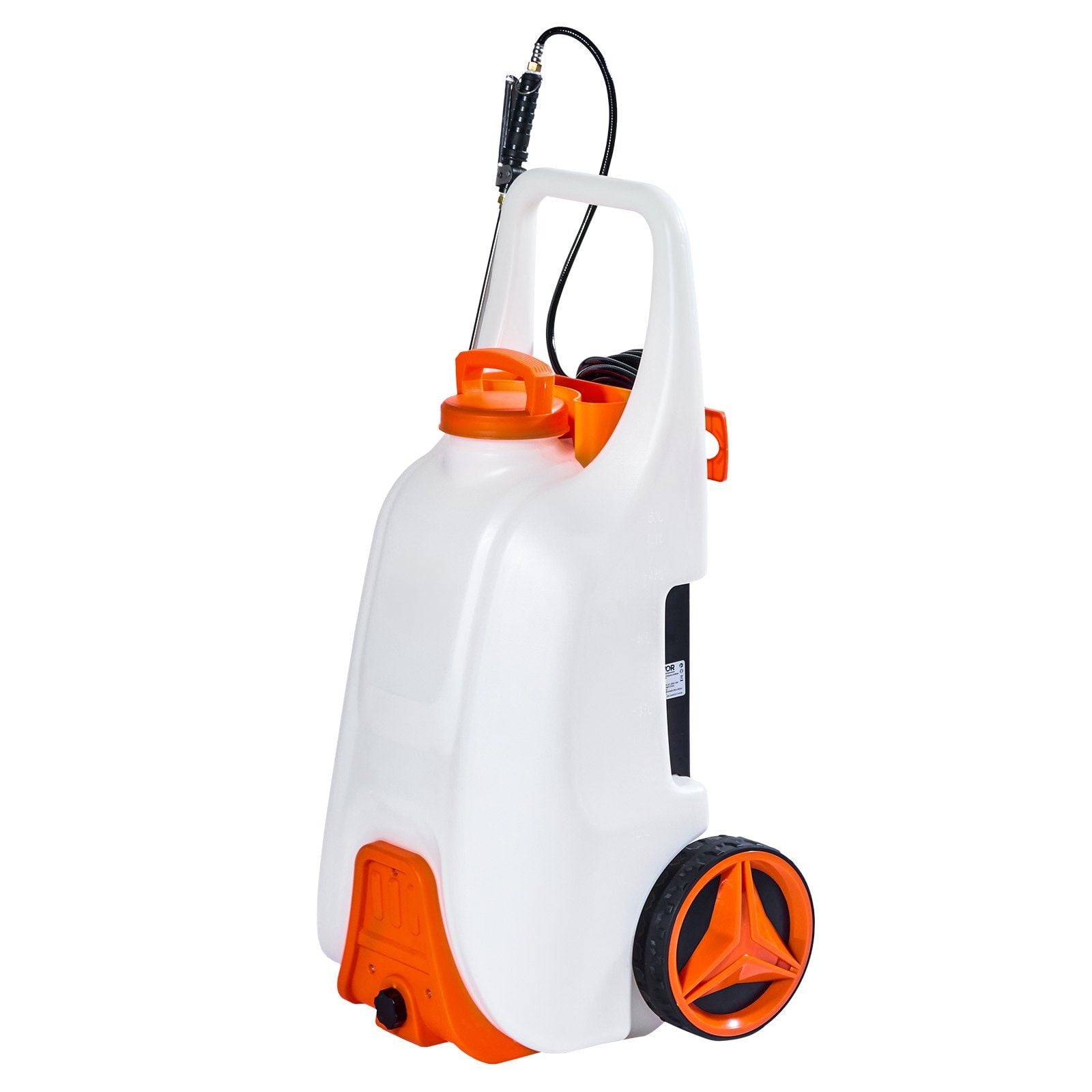 13.1 Gallon Battery Powered Sprayer with Cart & Wheels – 0-80 PSI ...