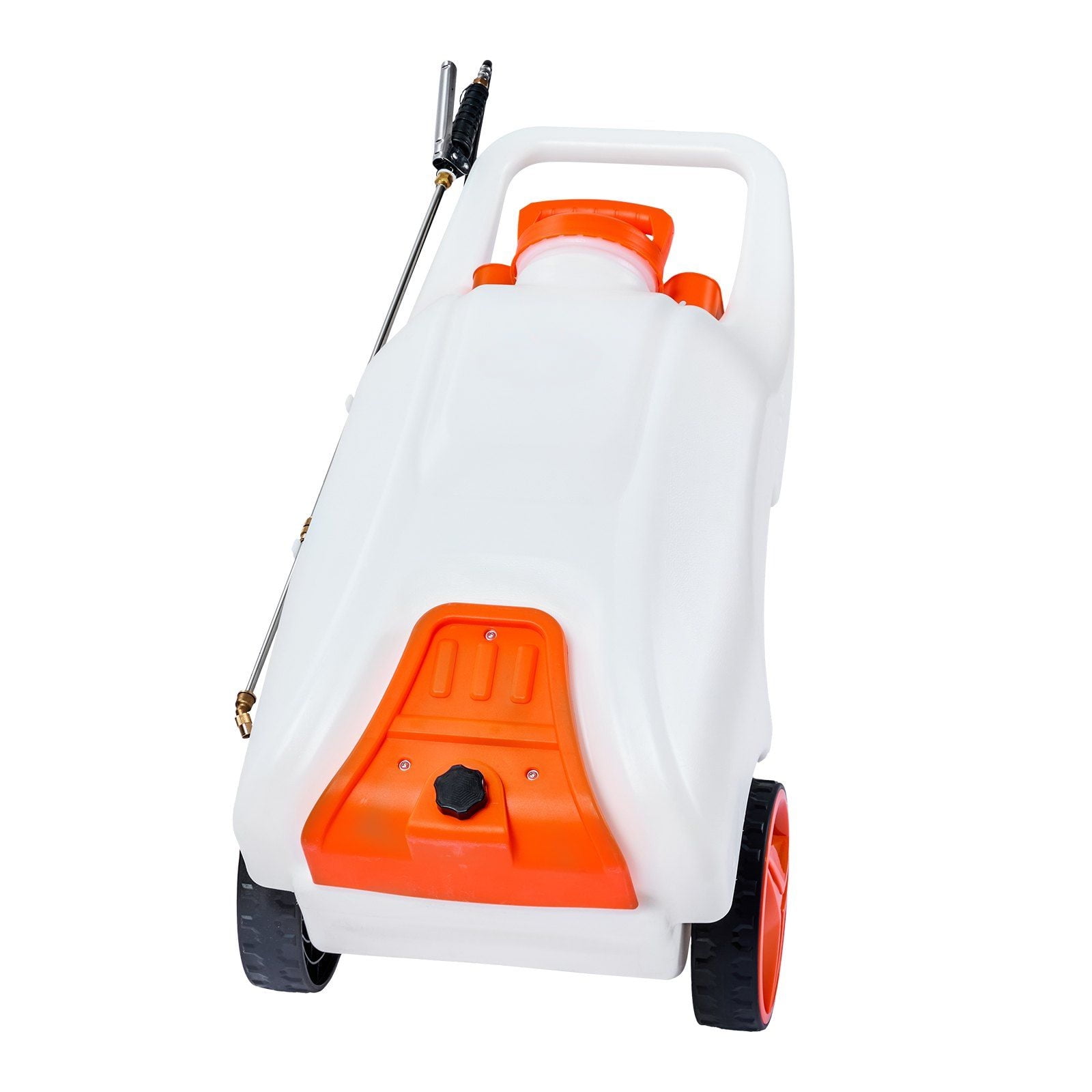 13.1Gal Battery-Powered Sprayer with Wheels - 0-80 PSI Electric Weed ...