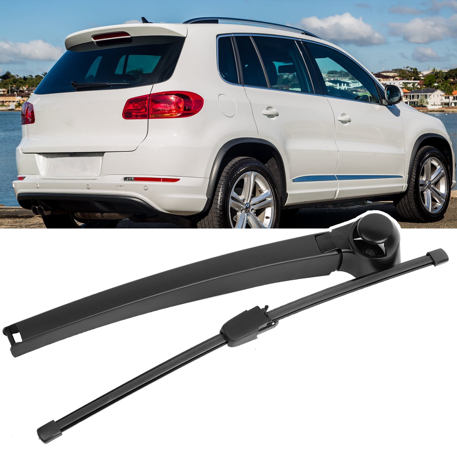 13"+12" Rear Windshield Wiper Blade and Arm Set Fit for 2009-2017 ...