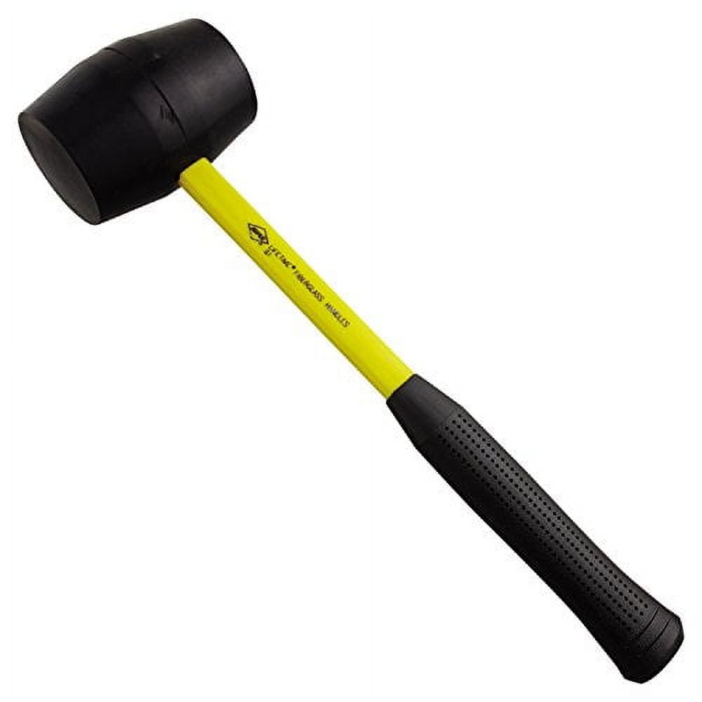 13-120 Rubber Mallet Fiberglass Handle, 2 lb., Yellow - Walmart.com