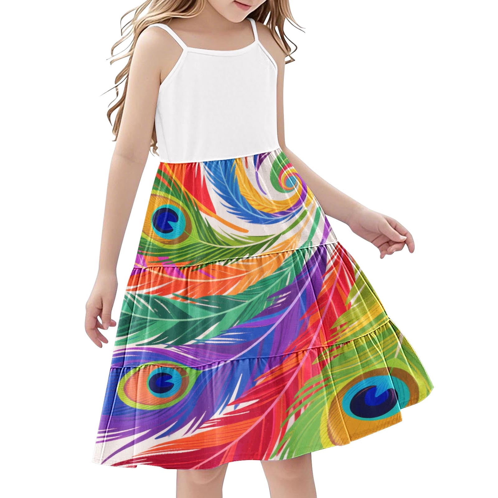13-14 Years Girls Dresses Sleeveless Princess Dress A-line Cute Elegant ...