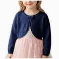 13-14 Years Tween Kids Girls Crew Neck Long Sleeve One Button Crop ...