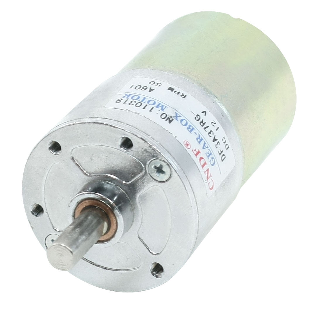 13.14Kg.cm 6mm Shaft Permanent Magnetic Gear Box Motor 50RPM DC 12V ...