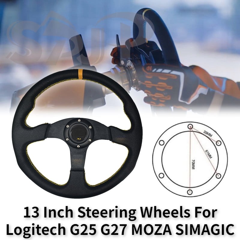 13/14inch Racing Steering Wheels for Logitech G29 G920 Deep Corn ...