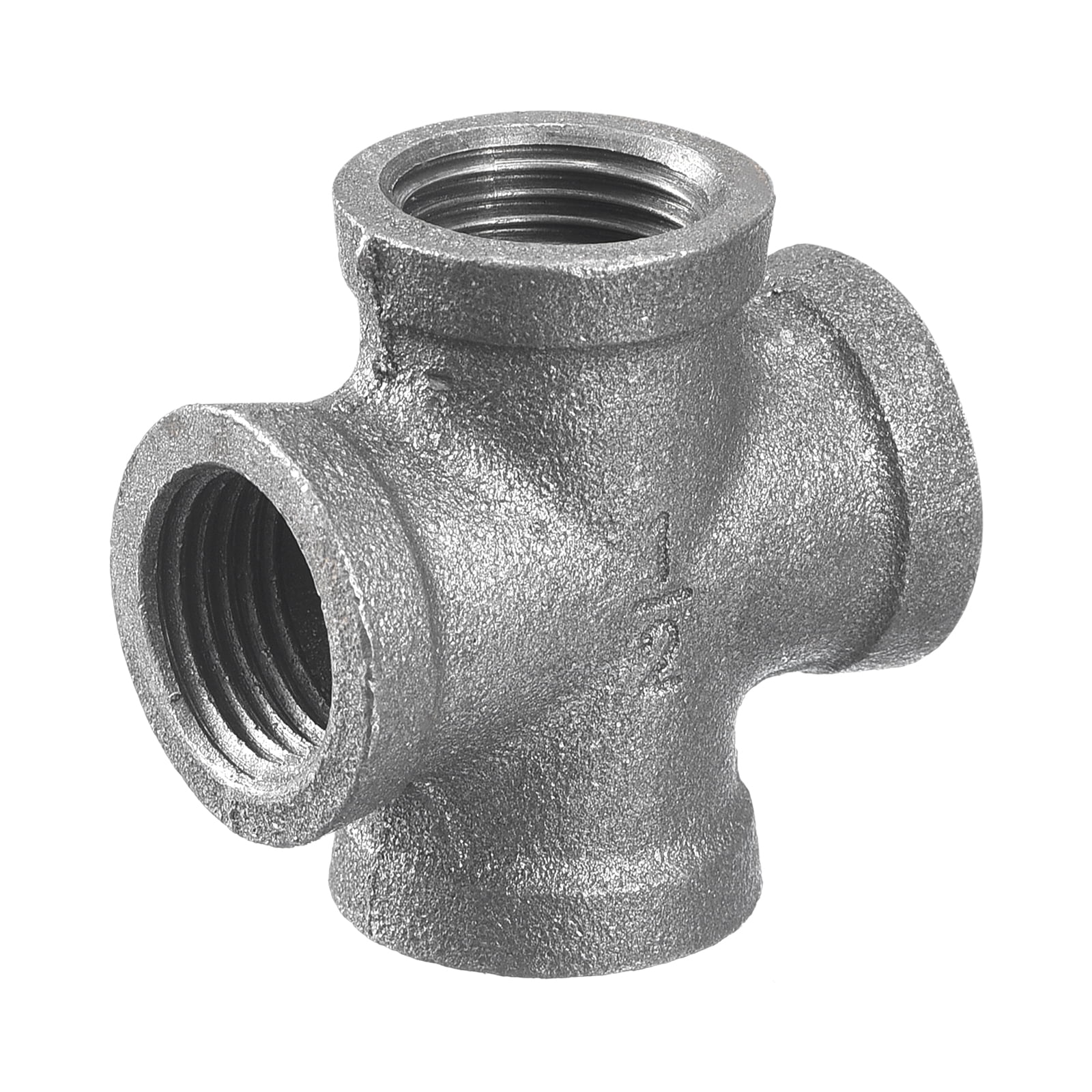 13/16"(20mm) 4-Way Cross Fitting Connector, Cast Malleable Iron 4 Way ...