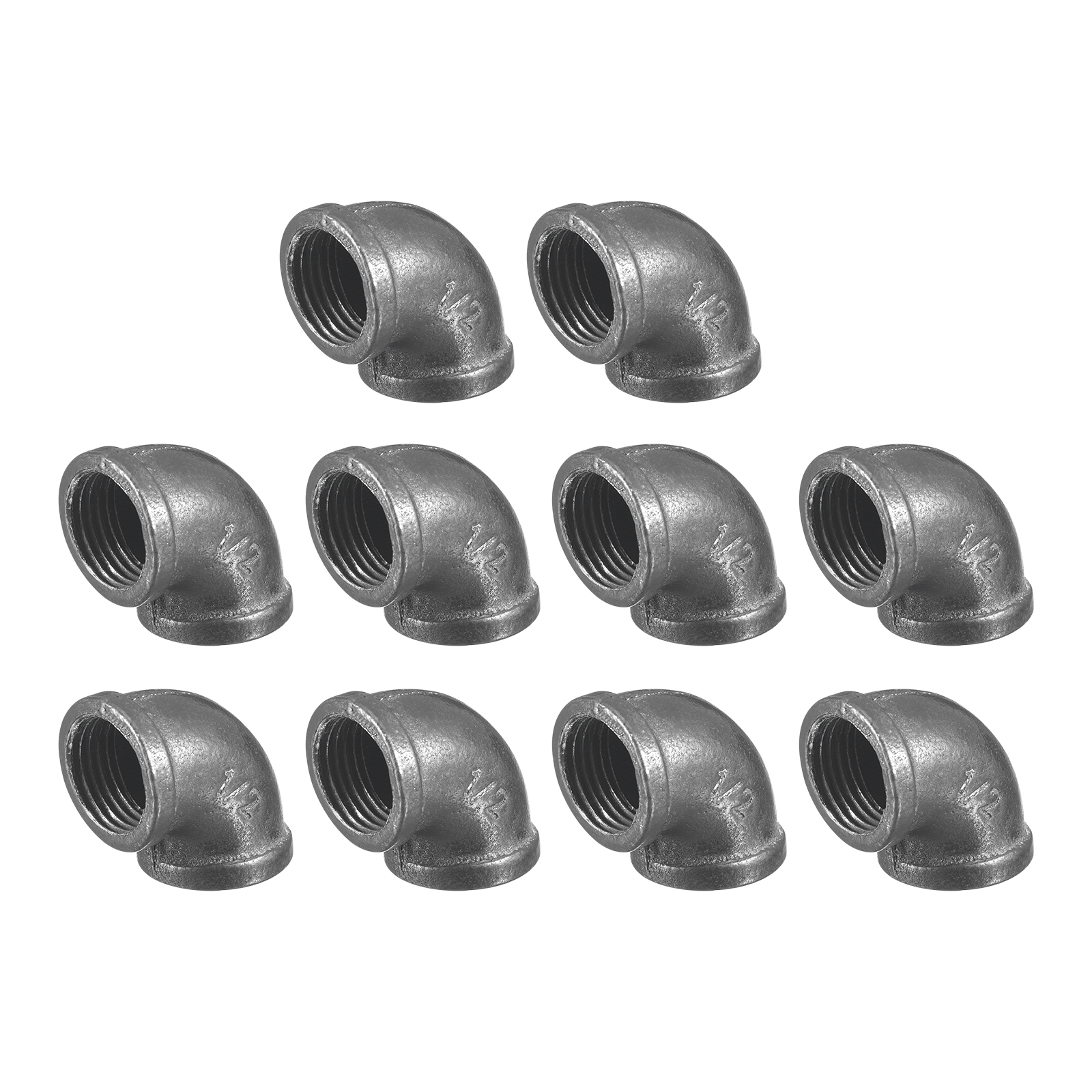 13/16"(20mm) 90 Degree Malleable Iron Elbow Fitting, Threaded Pipes ...