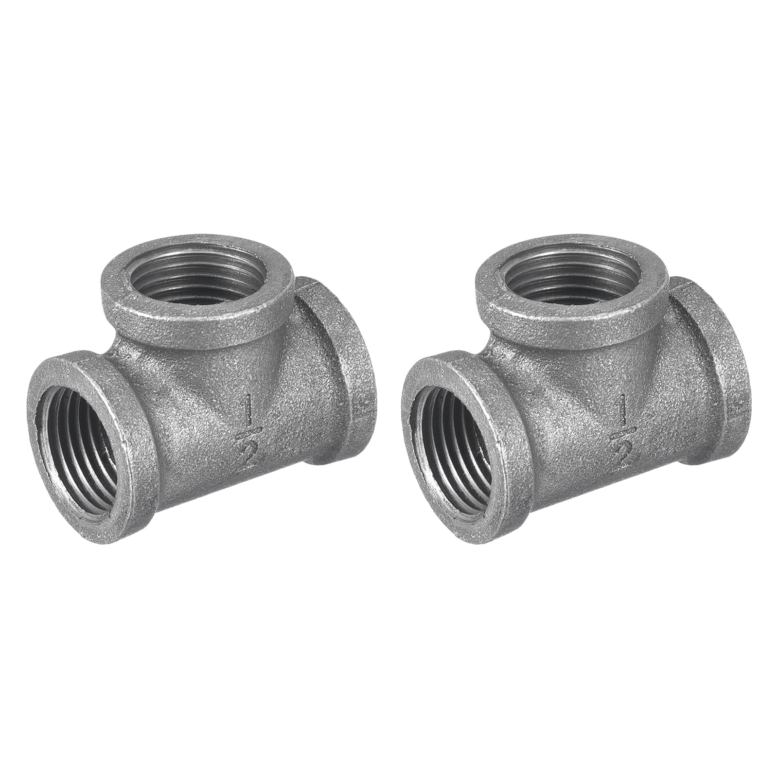 13/16"(20mm) Tee Pipe Fitting, Malleable Cast Iron Threaded Pipe ...