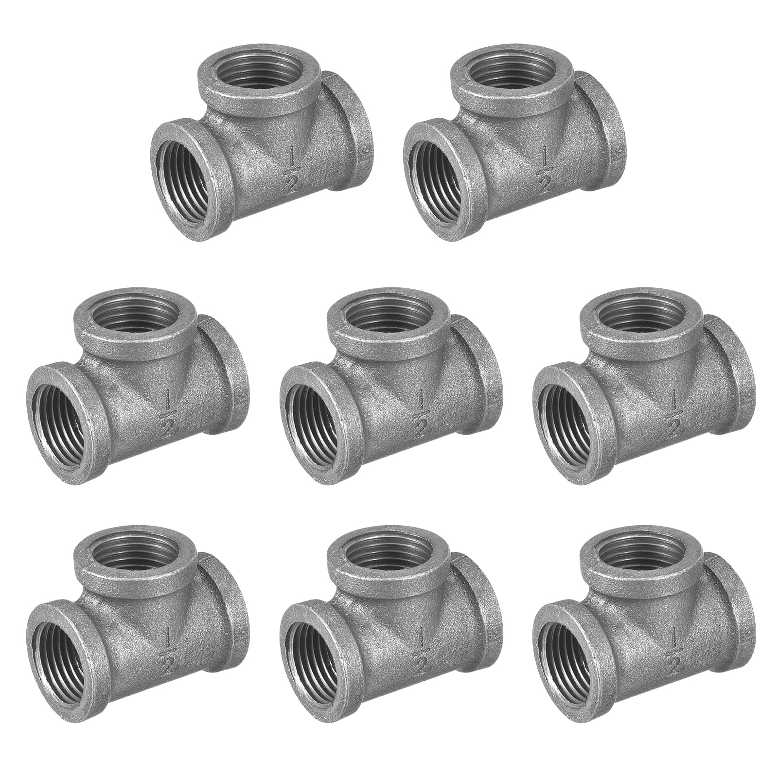 13/16"(20mm) Tee Pipe Fitting, Malleable Cast Iron Threaded Pipe ...