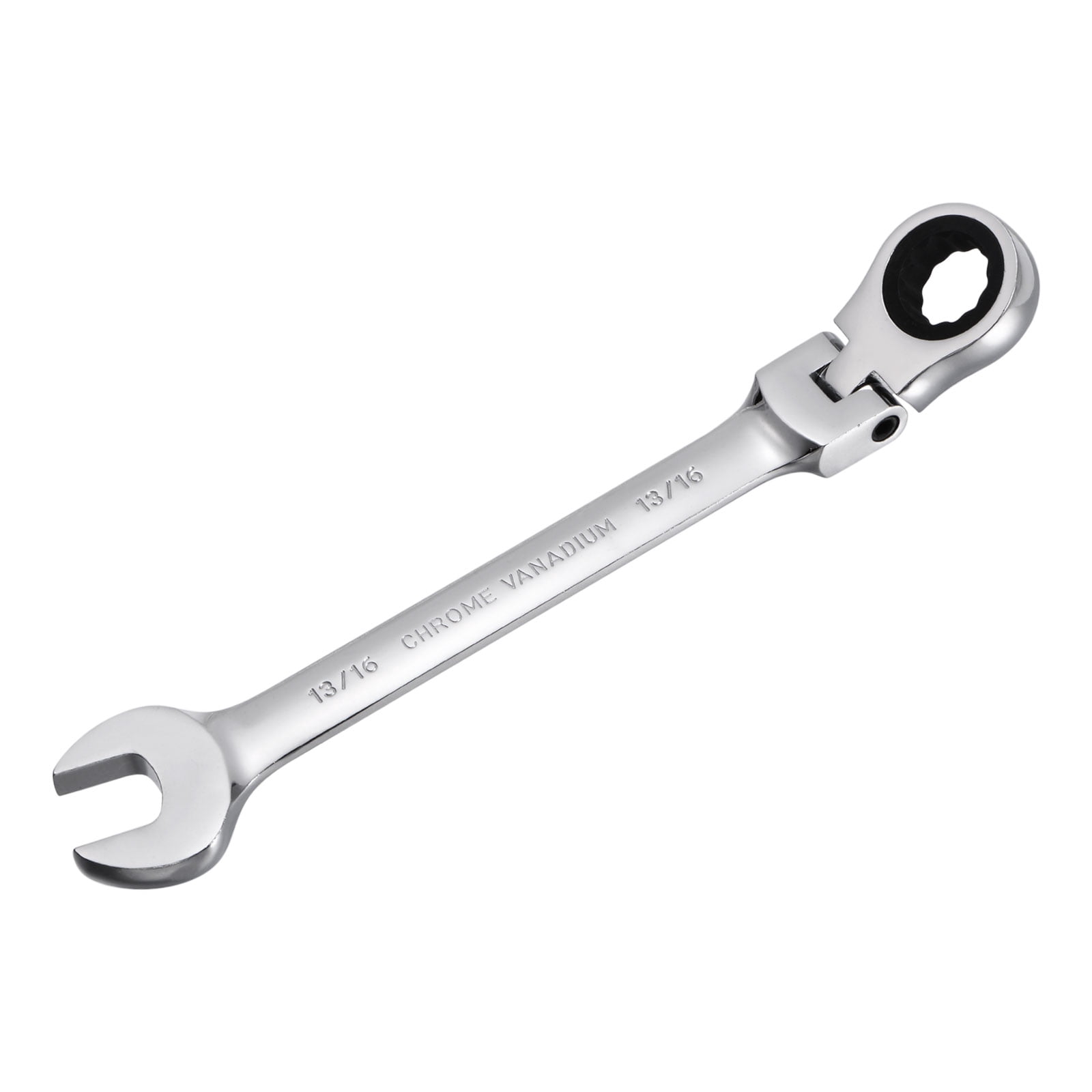 13/16" Flex-Head Ratcheting Combination Wrench SAE 72 Teeth 12 Point ...